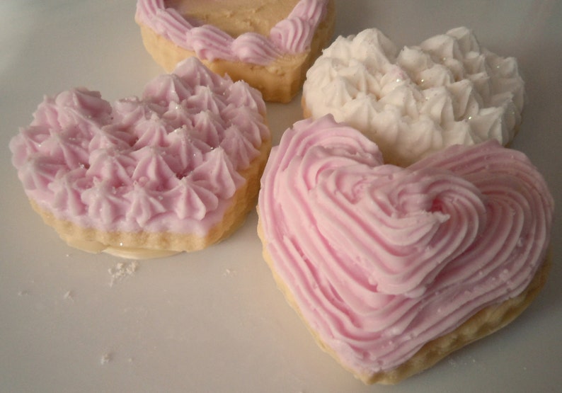 Sweet Hearts Buttercream Cookie Soap gift for her Food | Etsy