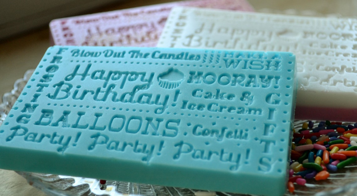 Happy Birthday Soap Bar - Vegan Soap - Birthday Party Favor - Novelty ...