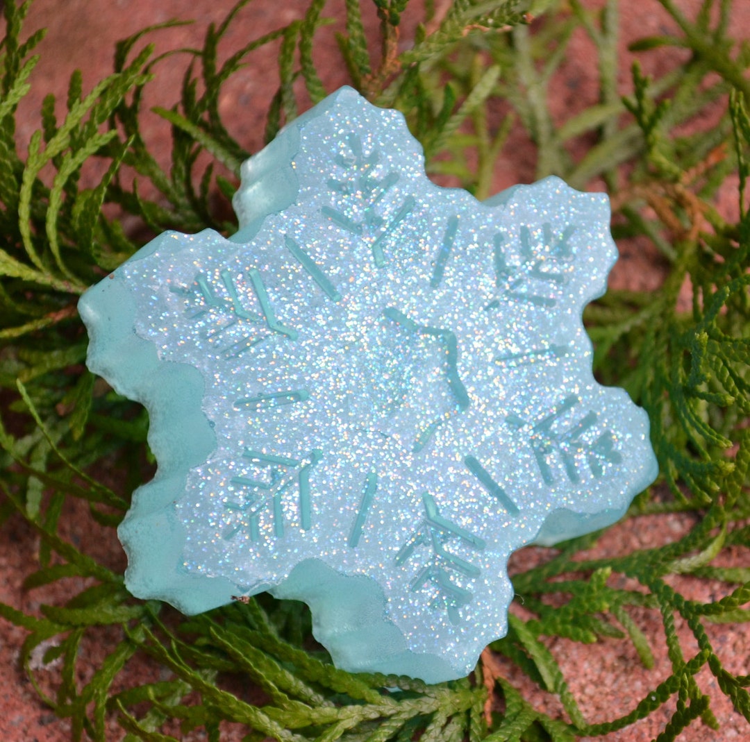 Sparkling Snowflake Holiday Soap - Stocking Stuffer- Holiday Soap ...