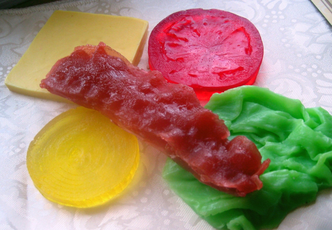 Build Your Own BBQ Burger Vegan Fun Food Soap Barbecue - Etsy