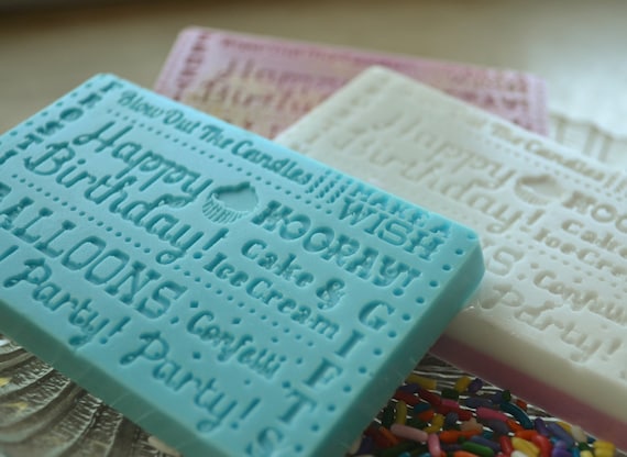 Happy Birthday Soap Bar Vegan Soap Birthday Party Favor - Etsy