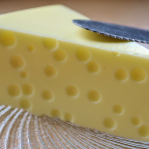 Swiss Cheese Food Soap Fake Food Vegan Soap Cheese - Etsy