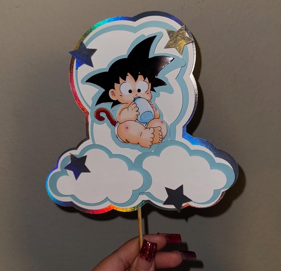Baby Goku Topper Baby Shower - Etsy