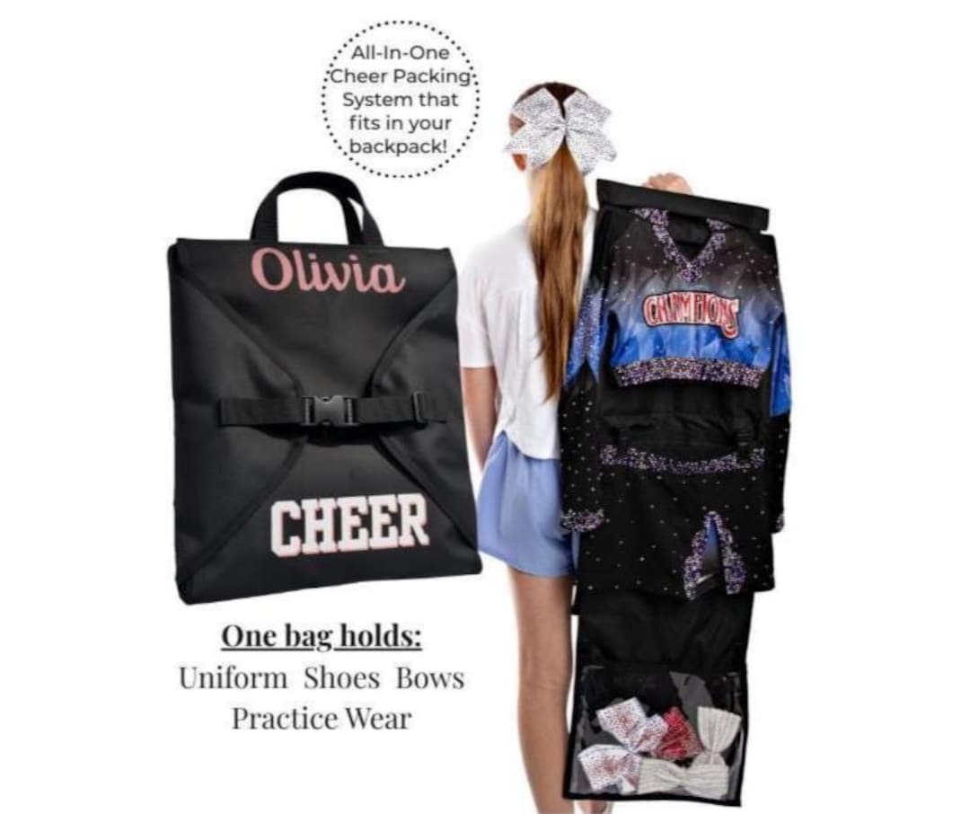 Personalized Cheer Garment Bag: Uniform, Bow & Shoe Organizer - Etsy