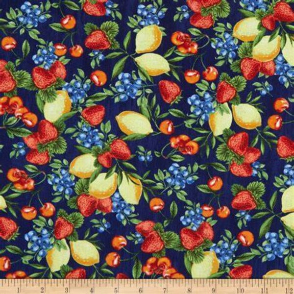 Blue Yellow Fabric - Etsy