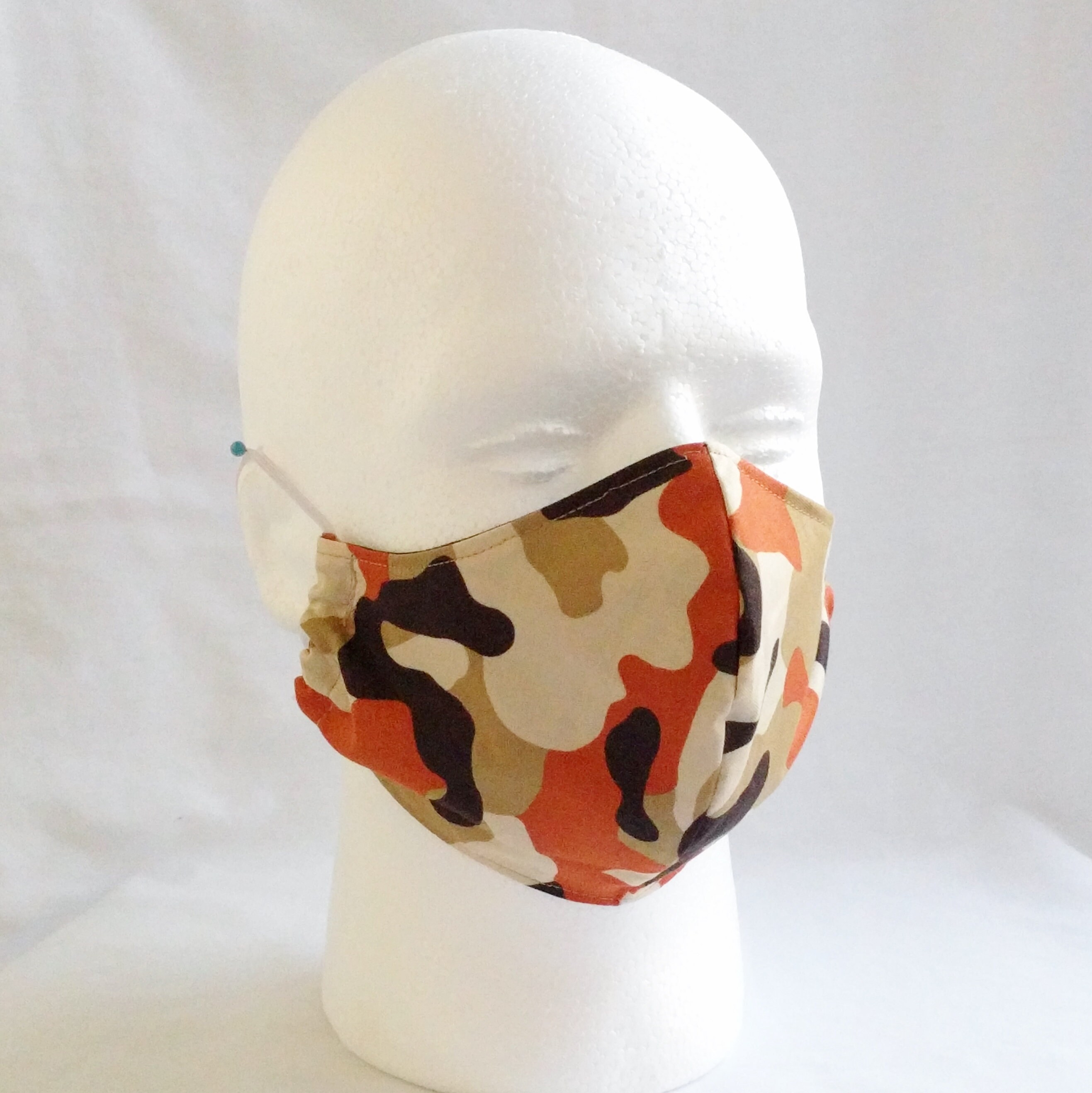 Rust Black Camo Face Mask Camouflage Mask Nail Tech Mask | Etsy