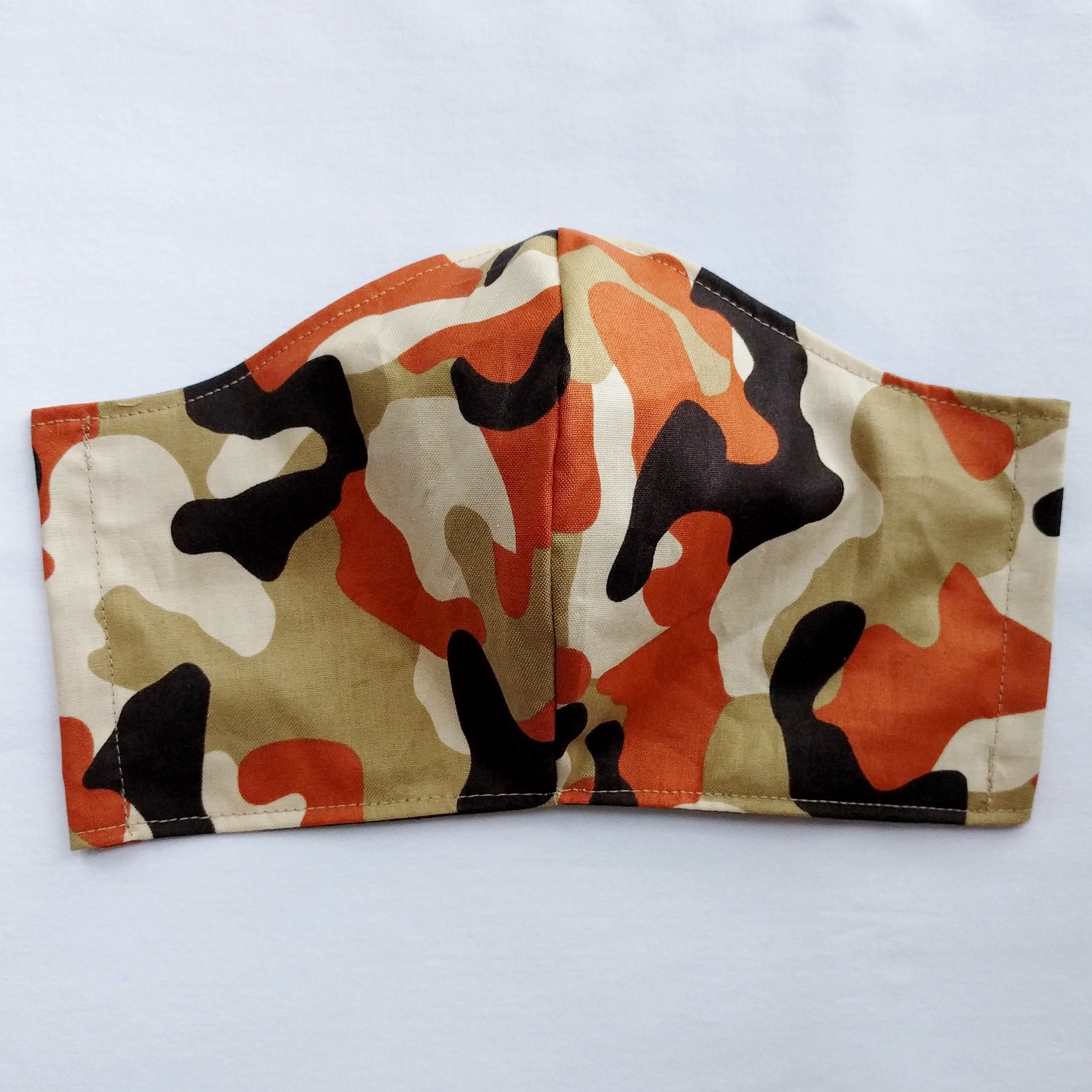 Rust Black Camo Face Mask Camouflage Mask Nail Tech Mask | Etsy