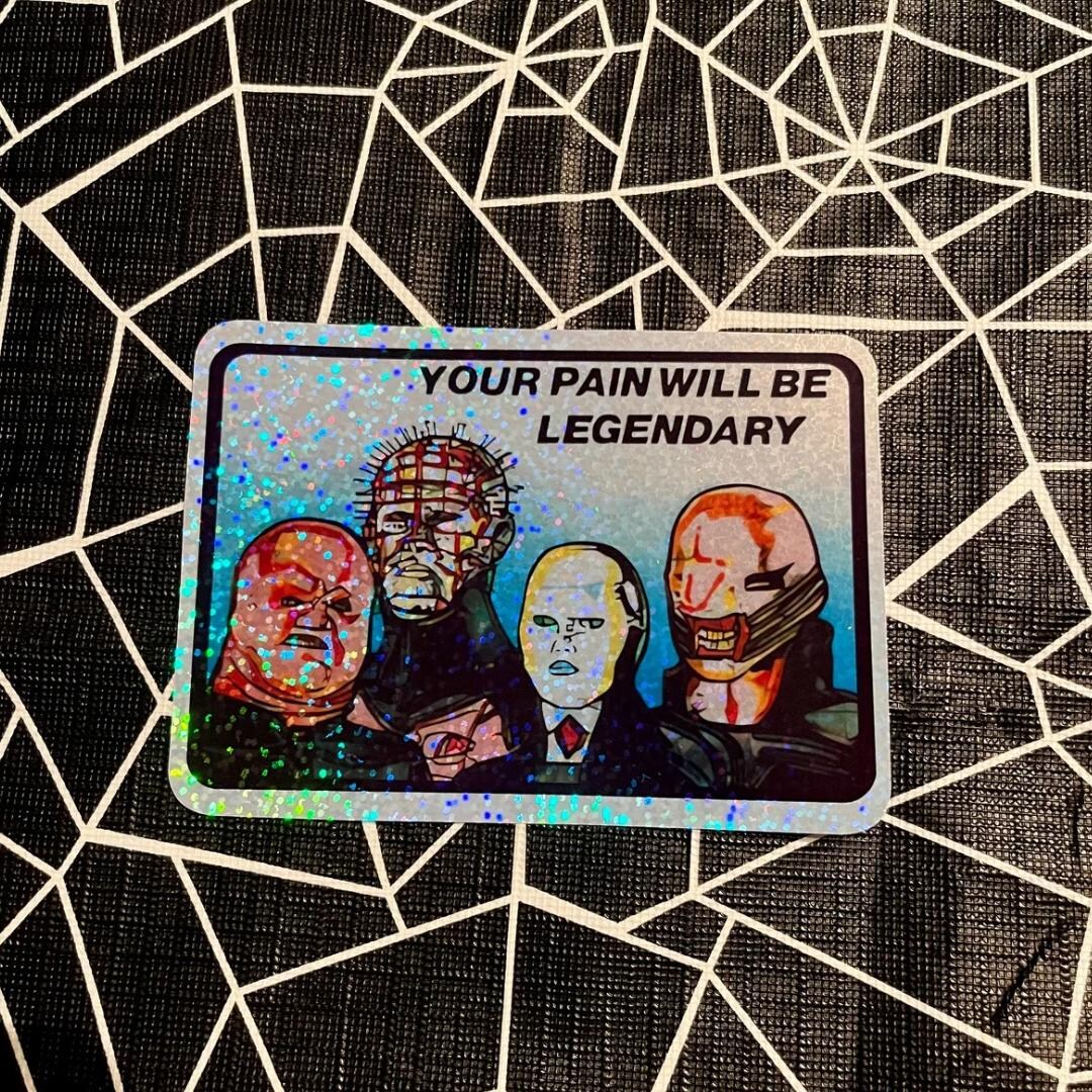 Retro Prism Prismatic Horror Vending Machine Sticker--hellraiser ...