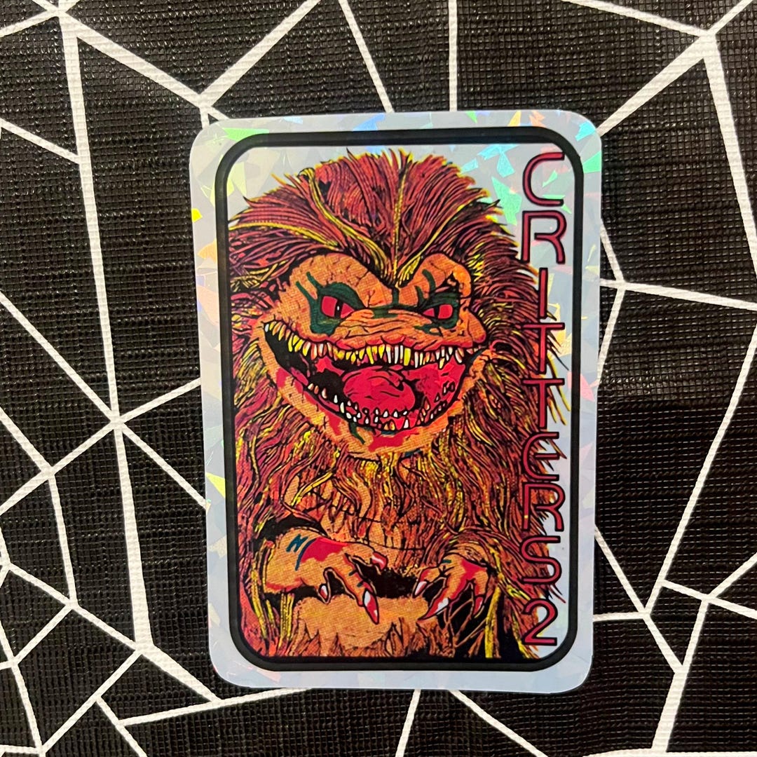 Retro Prism Prismatic Horror Vending Machine Sticker--critters - Etsy