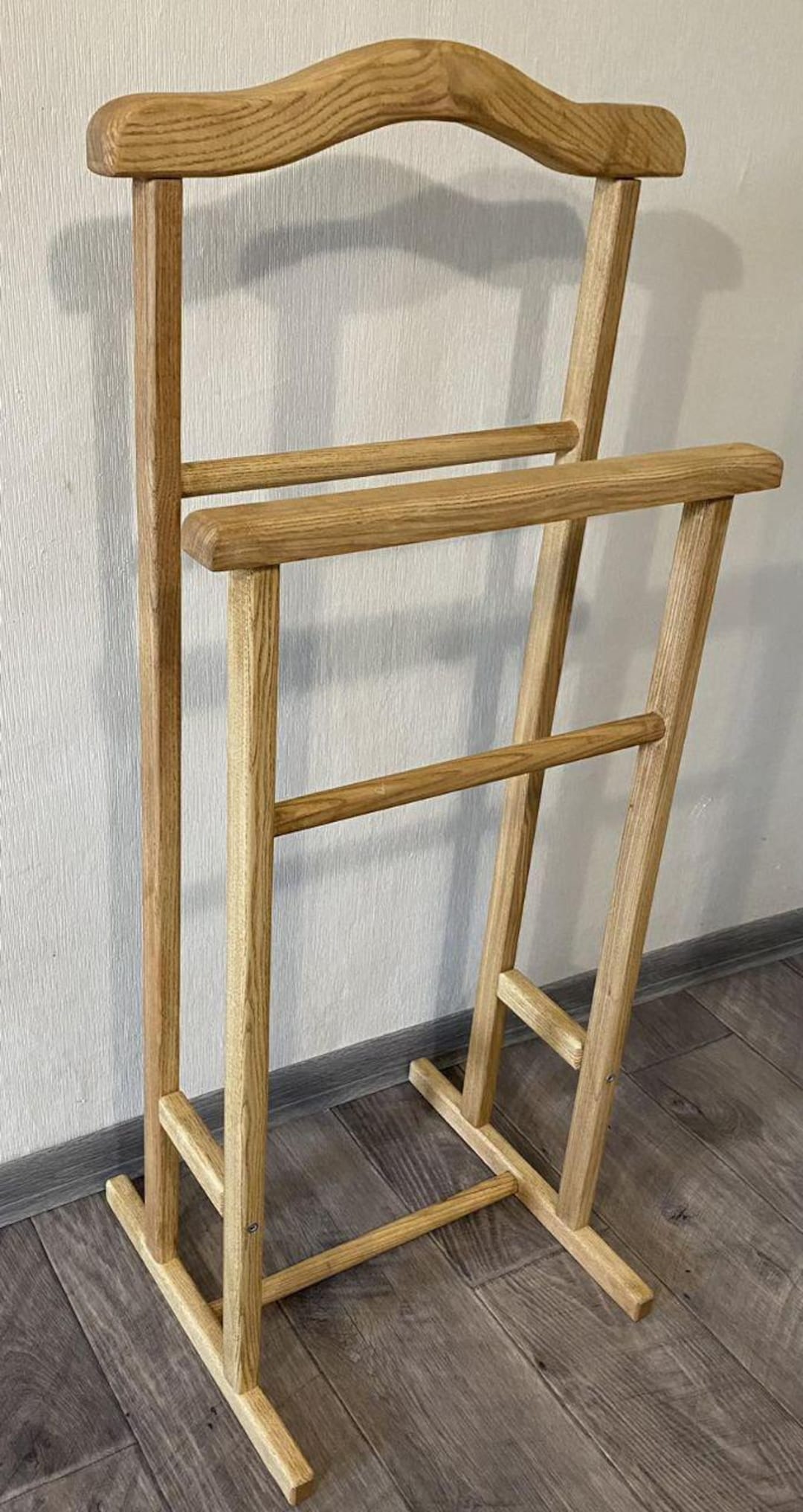 Wooden Clothing Rack, Valet Clothing, Mens Butler,floor Coat Rack ...