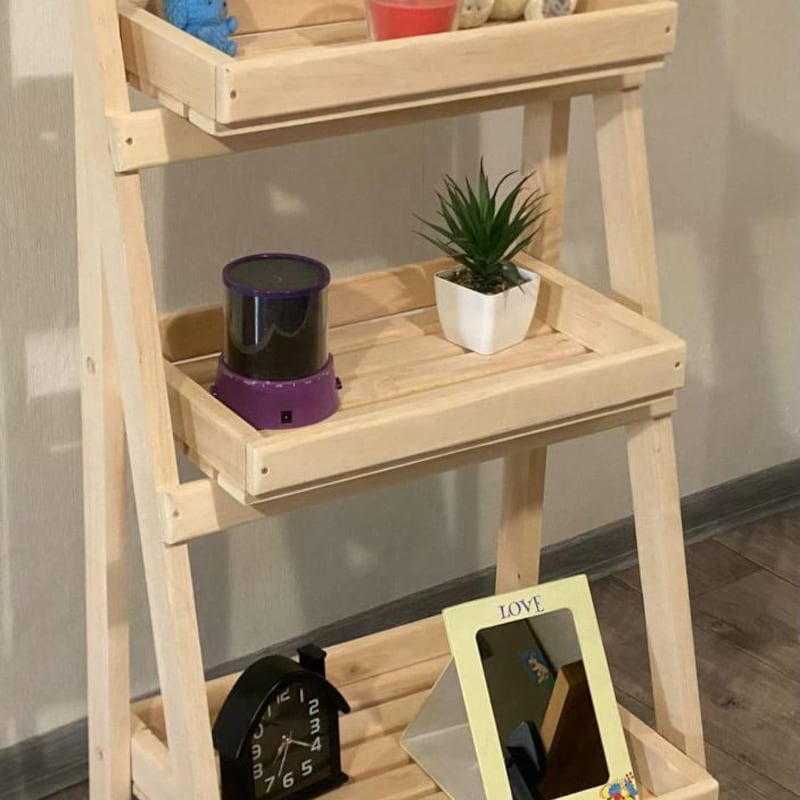 Wooden Ladder Shelf - Etsy