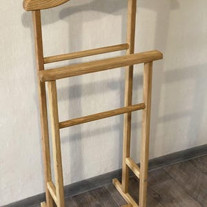 Wooden Clothing Rack, Valet Clothing, Mens Butler,floor Coat Rack ...