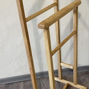 Wooden Clothing Rack, Valet Clothing, Mens Butler,floor Coat Rack ...