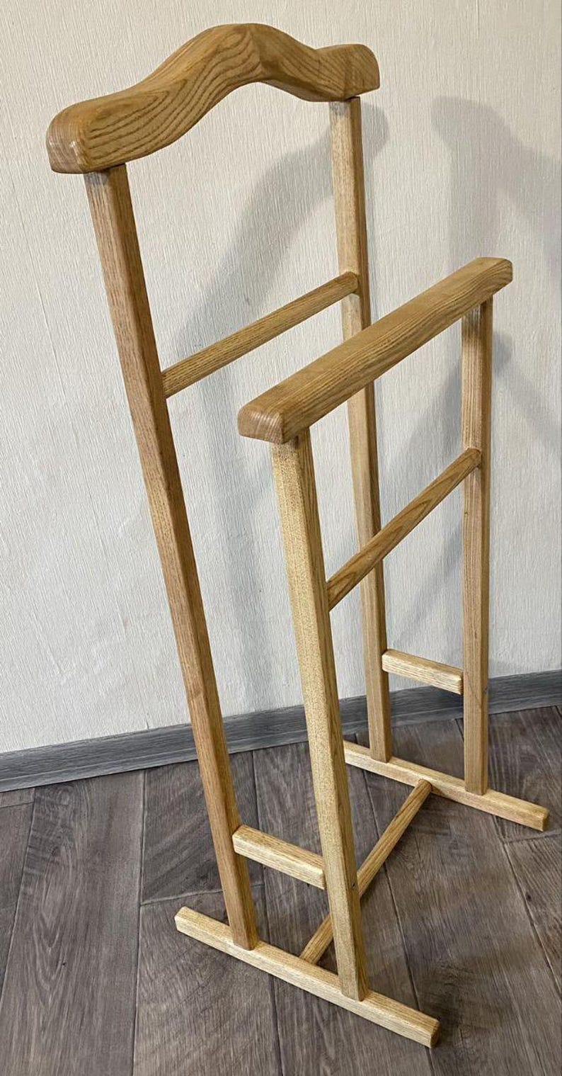 Wooden Clothing Rack, Valet Clothing, Mens Butler,floor Coat Rack ...