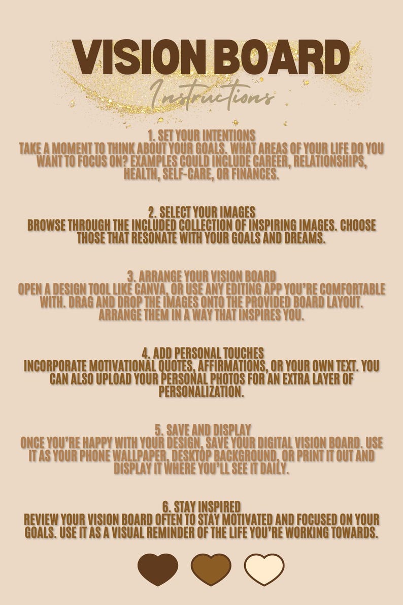 2025 Black Girl Luxury Vision Board Kit | Soft Life Digital Vision ...