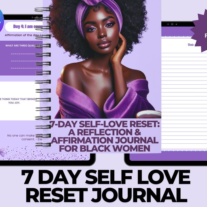 Black Woman Journal - Etsy