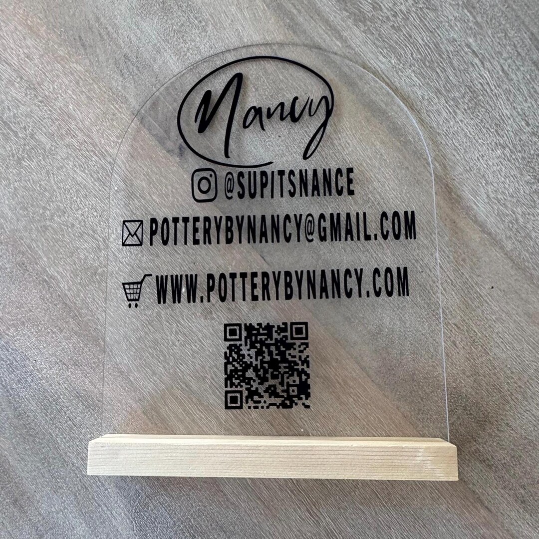 Acrylic Booth Sign - Etsy