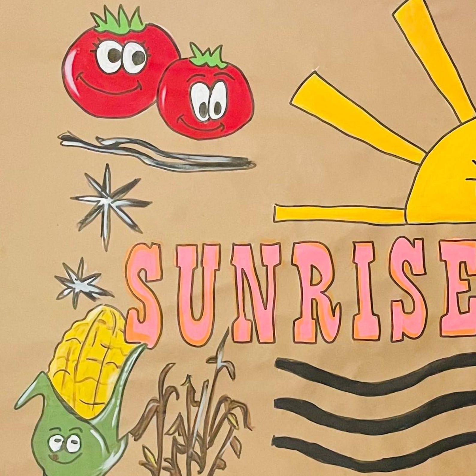 Hand Painted | Custom Craft Paper Banner | Christmas Snowman Painted ...