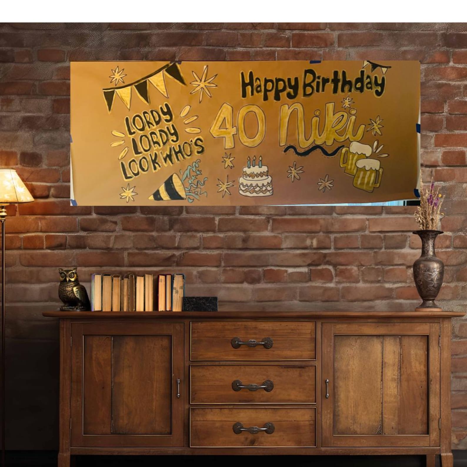 Hand Painted | Custom Craft Paper Banner | Christmas Snowman Painted ...