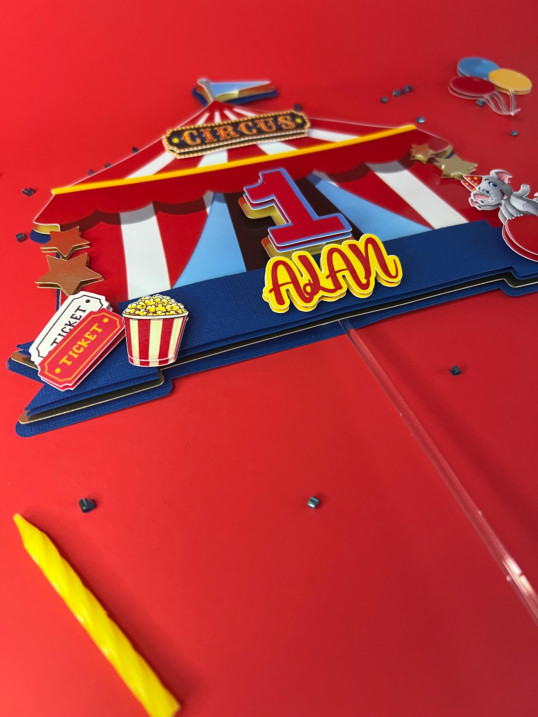 Carnival Circus Cake Topper: Personalized Party Decoration - Etsy