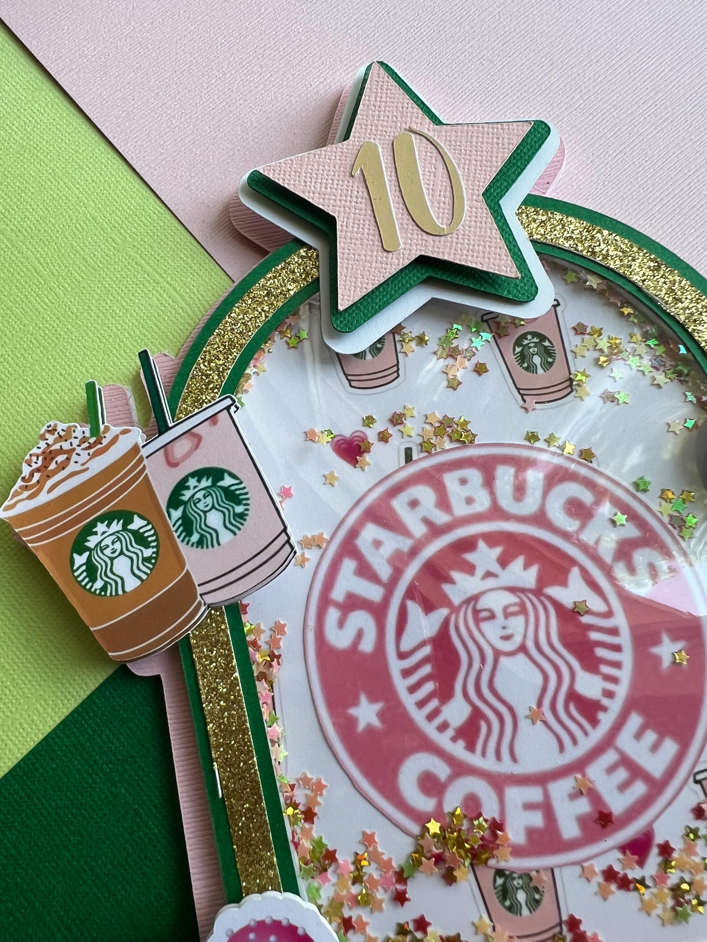 Coffee Theme Cake Topper/coffee Cake Topper/pink Coffee Cake Topper ...