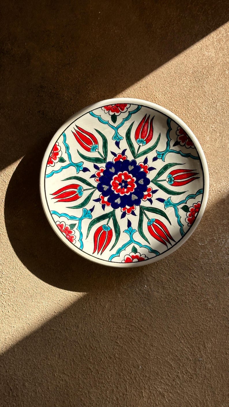 Turkish Tile, Handcrafted Tile, Handmade Unique Tile,turkish Çini ...