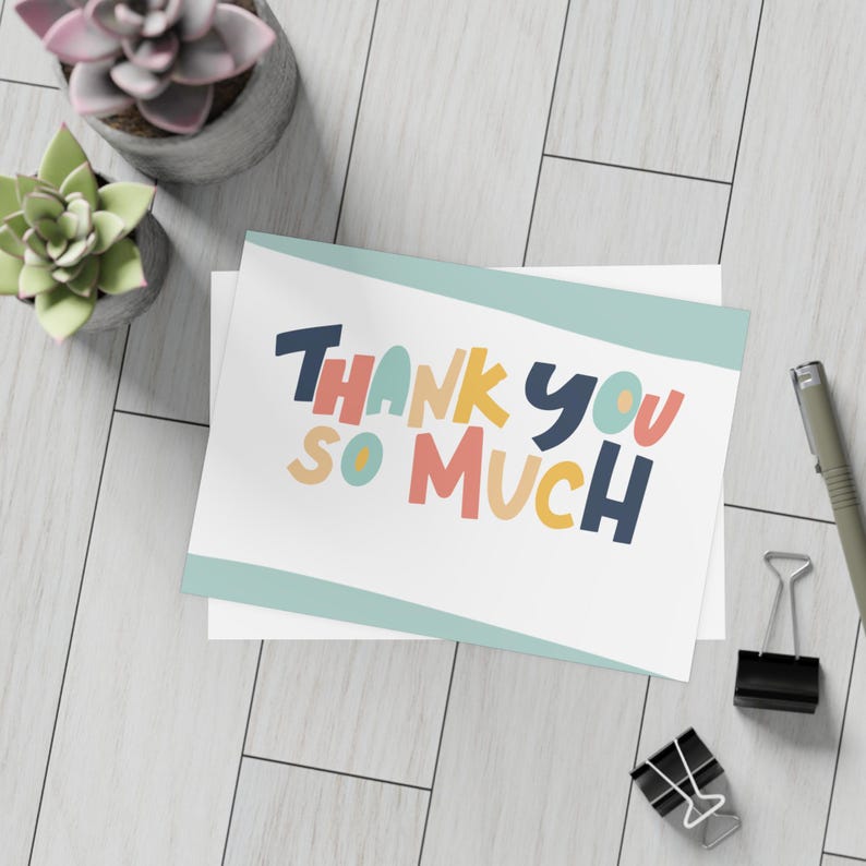 Thank You Card Bundles - Etsy