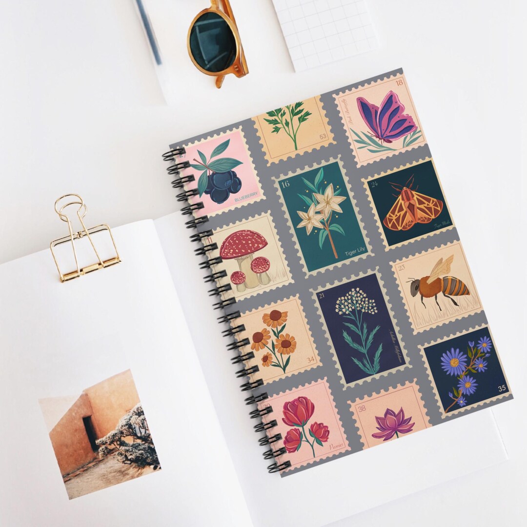 Stamp Spiral Notebook Ruled Line - Etsy