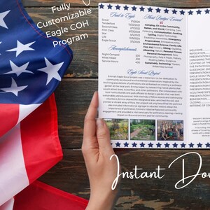 Eagle Scout Court of Honor Program Order of Events Custom, Scouts ...