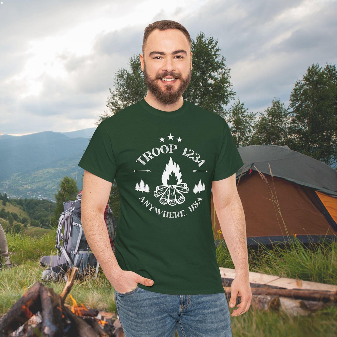 Custom Troop or Pack Scout T-shirt - Scouting Tee, Scout Uniform ...
