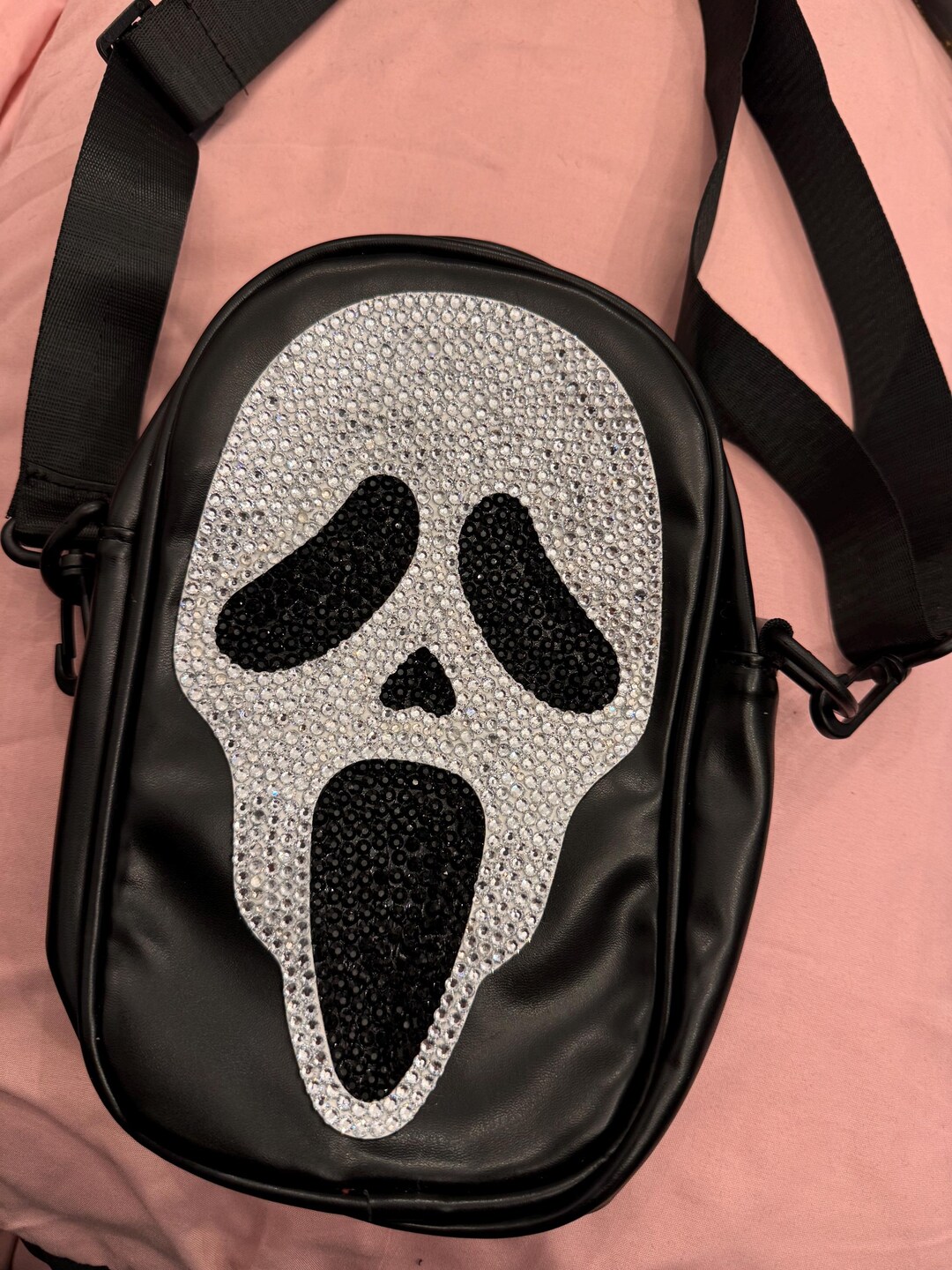 MADE TO ORDER Ghostface Rhinestone Crossbody Bag Halloween, Horror ...