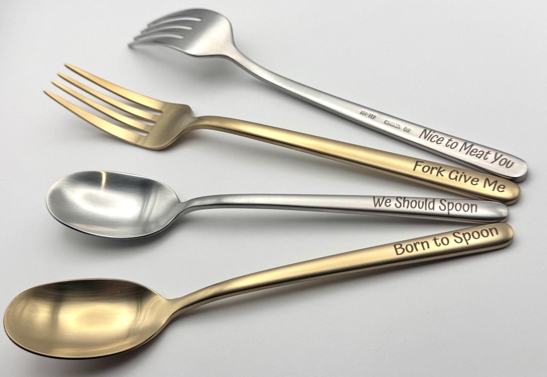Personalized Knive, Custom Spoon, Custom Fork, Ice Cream Spoon ...