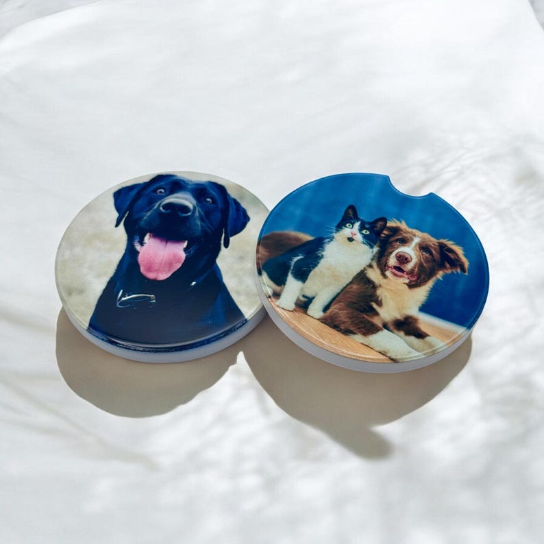 Custom Car Coasters, Personalized Photo, Ceramic Vehicle Drink Holders ...