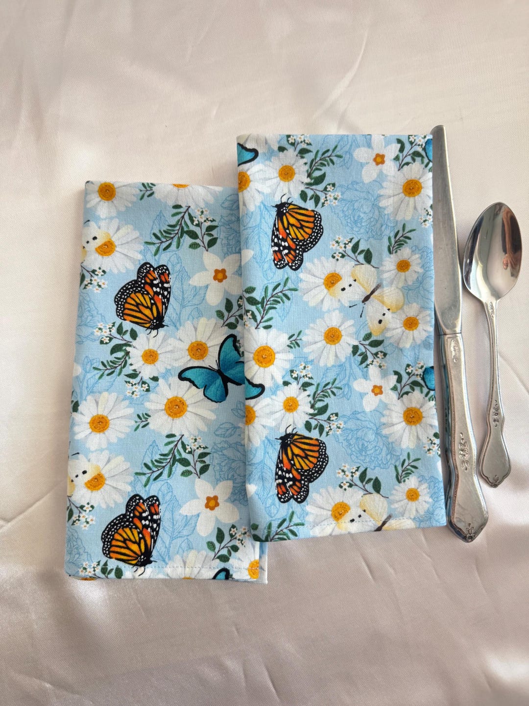Monarch & Blue Morpho Butterflies Cloth Napkins - Set of 2 - Etsy