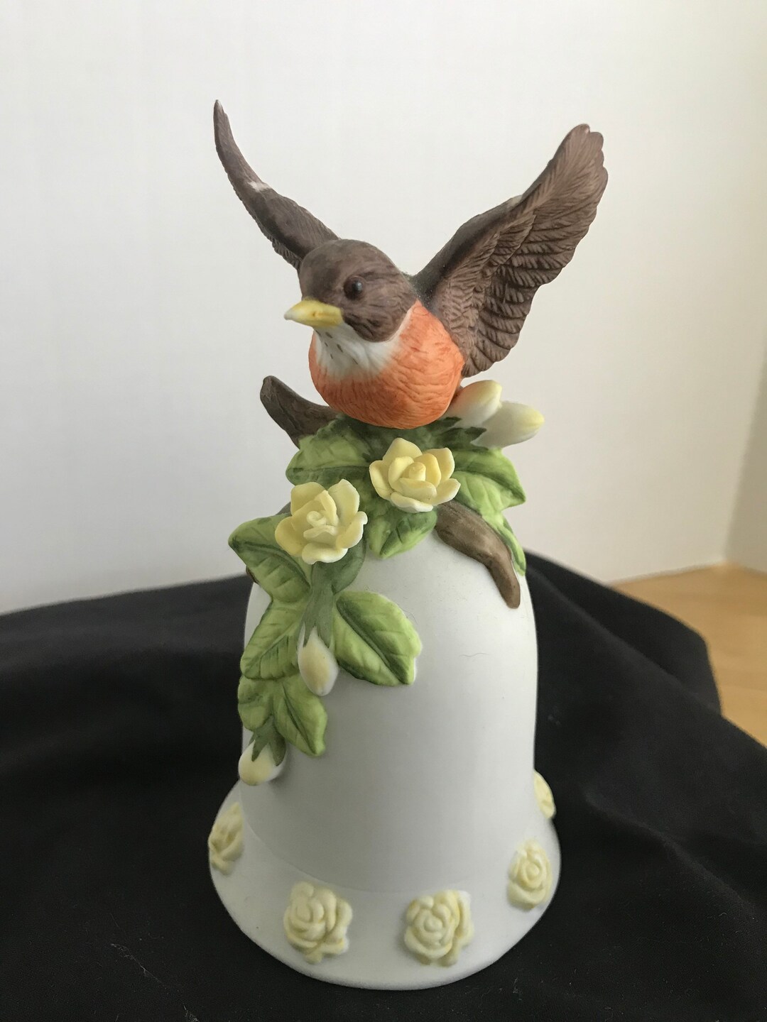 Seymour Mann Robin Bird Porcelain Bell, Vintage - Etsy