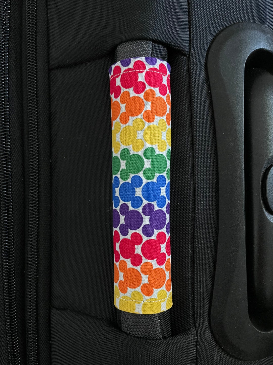 Disney- Colorful Rainbow Mickey Ears Luggage / Backpack Handle Cover ...