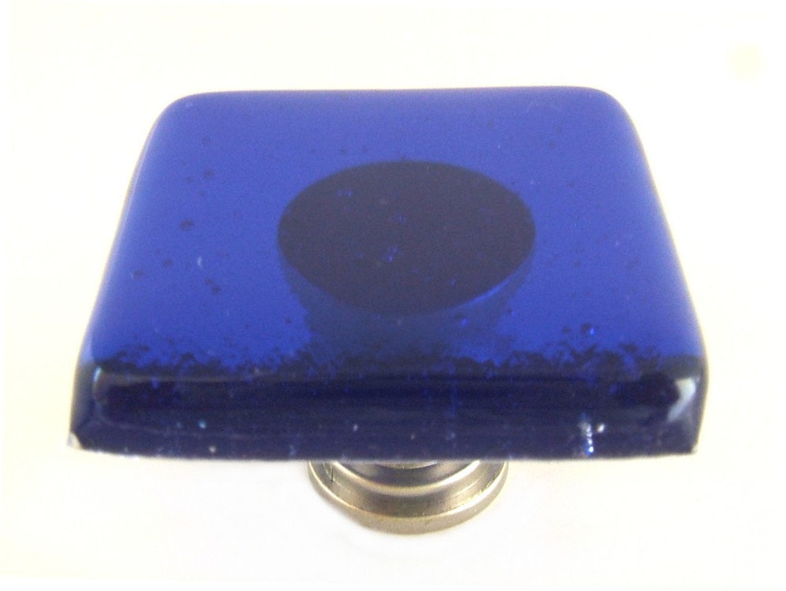 Cabinet Handles Cobalt Blue Pulls Cobalt Handles Glass - Etsy