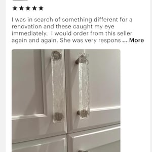 Crystal Clear Glass Kitchen Cabinet Drawer Pull in Wave Design by Uneek ...