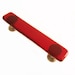 Red Glass Cabinet Handle or Drawer Pull Hardware. Red Kitchen Cabinet ...