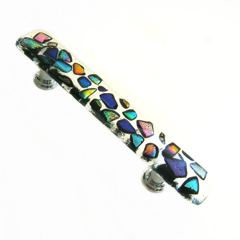 Dichroic Glass Knobs - Etsy