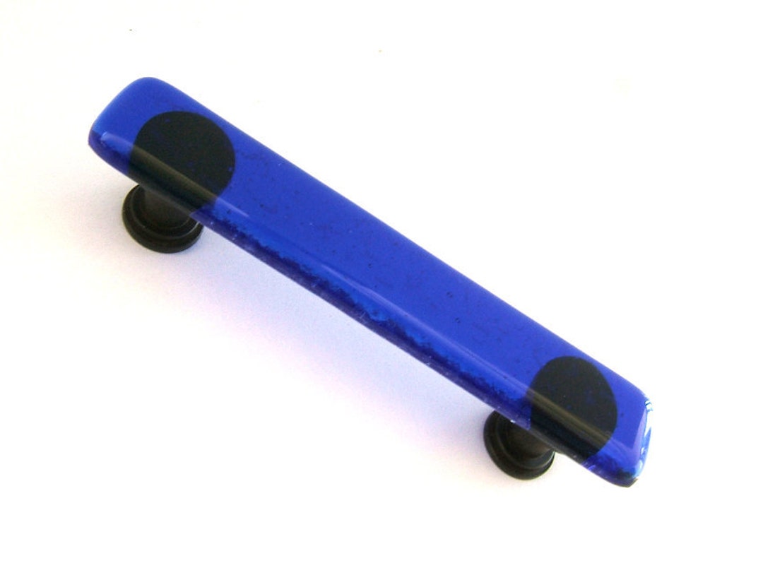 Cabinet Handles, Cobalt Blue Pulls, Cobalt Handles, Glass Pulls, Glass ...