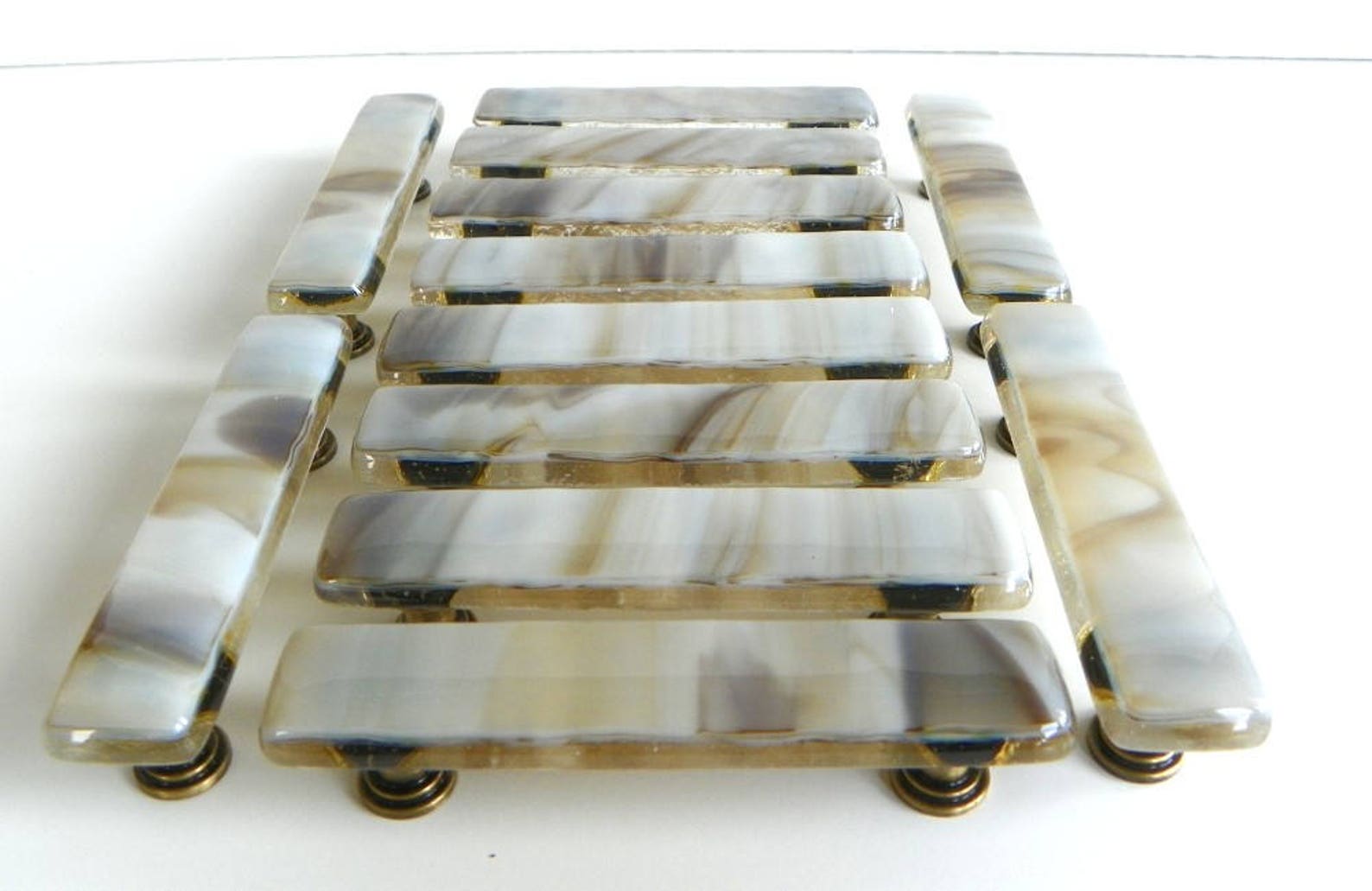 Stone Glass Drawer Pull or Cabinet Handle Hardware Custom - Etsy