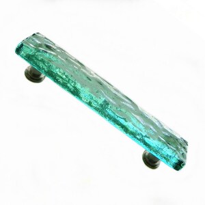 Sea Foam Wave Pulls, Glass Pulls, Beach Pulls, Kitchen Handles, Wave ...