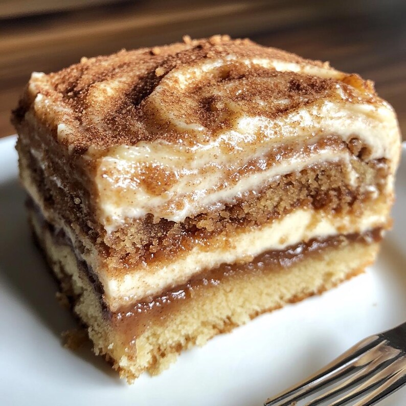 Cinnamon Roll Gooey Butter Cake With Sticky Toffee Buttercream Flood ...