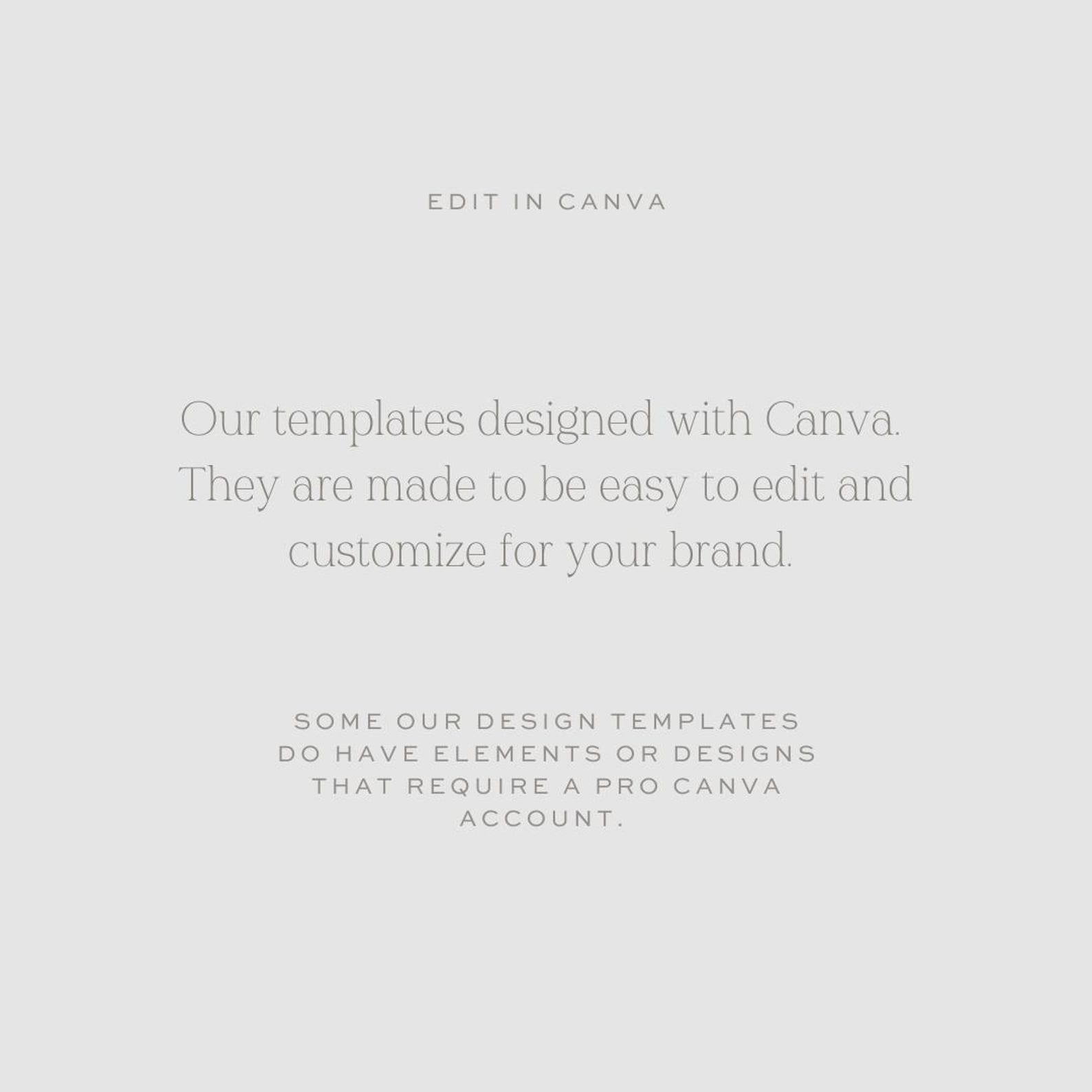 Semi-custom Branding Kit | CANVA Premade Branding Package| Semi-custom ...