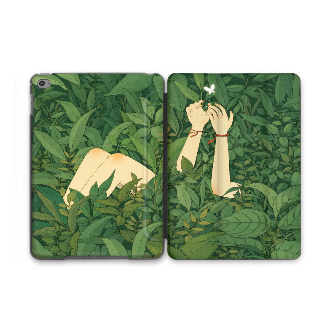 Catching Butterfly Grass Girl Legs iPad Case iPad Air 5 iPad 10 10.9 ...