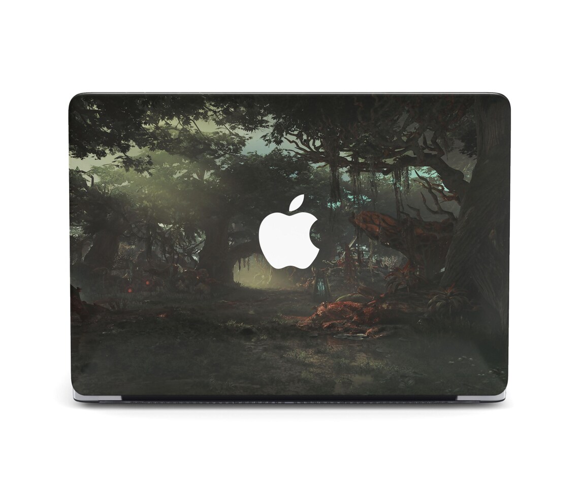Fantasy Forest MMO Gaming Art Ancient Dark Hard MacBook Case With Art ...