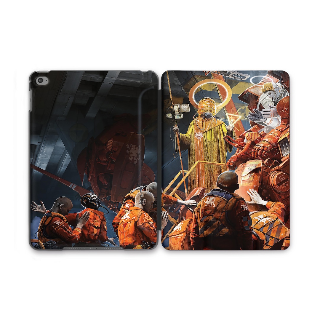 Futuristic Tech Religion Heavy Armor Faith iPad Case iPad Air 5 iPad 10 ...