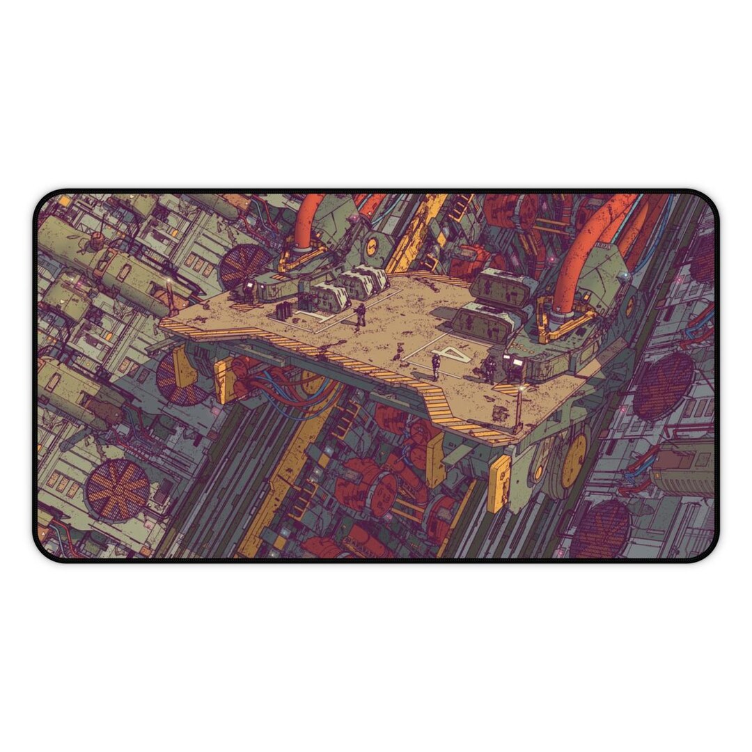 The Warehouse District Digital Game Art Mouse Pad Cyberpunk Fan Art ...