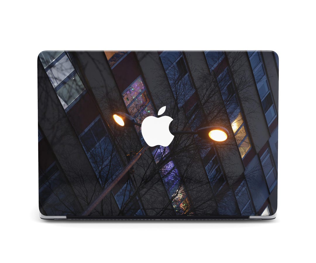 MacBook Hard Case Night City Blue Town Lights Boke Macro Art Design ...